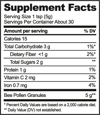 Bee Pollen Supplement | Beekeeper's Naturals