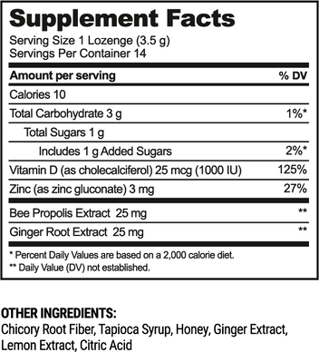 Ginger Lemon Lozenges | Beekeeper's Naturals