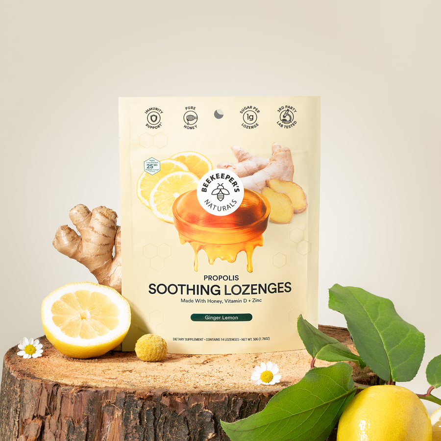 Ginger Lemon Lozenges | Beekeeper's Naturals