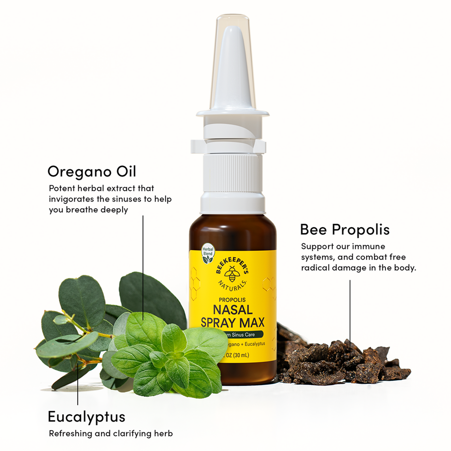 Propolis Nasal Spray+ | Beekeeper's Naturals