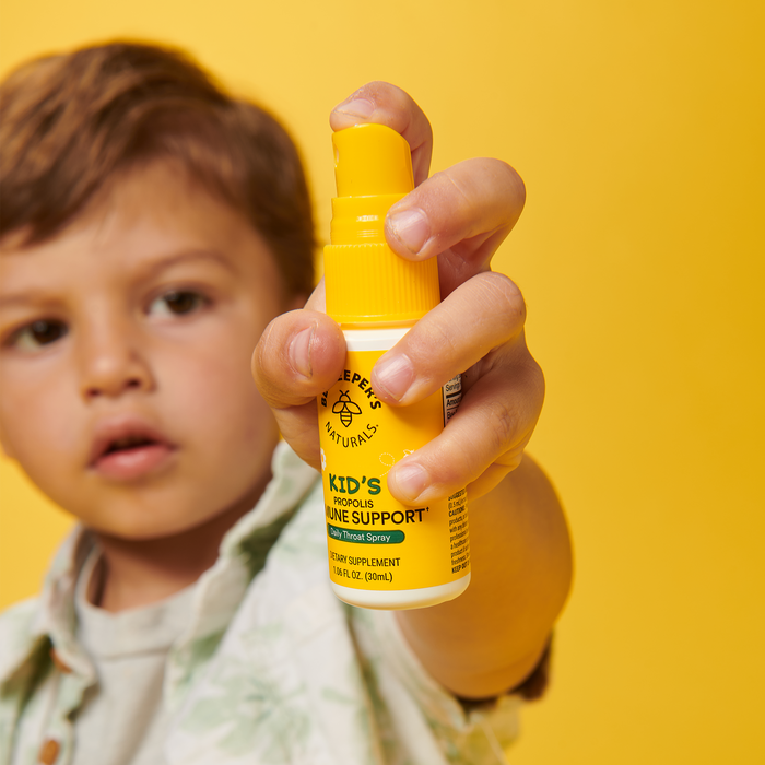 Beekeeper's Naturals Kid's Propolis Immune Support, Daily Throat Spray ...